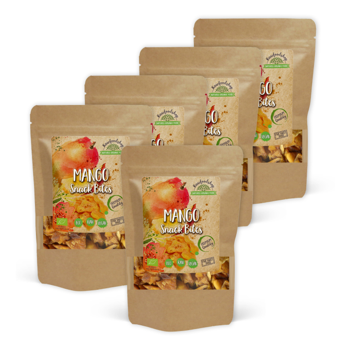 Mango Snacksbitar EKO 100g x 5 paket | Rawfoodshop