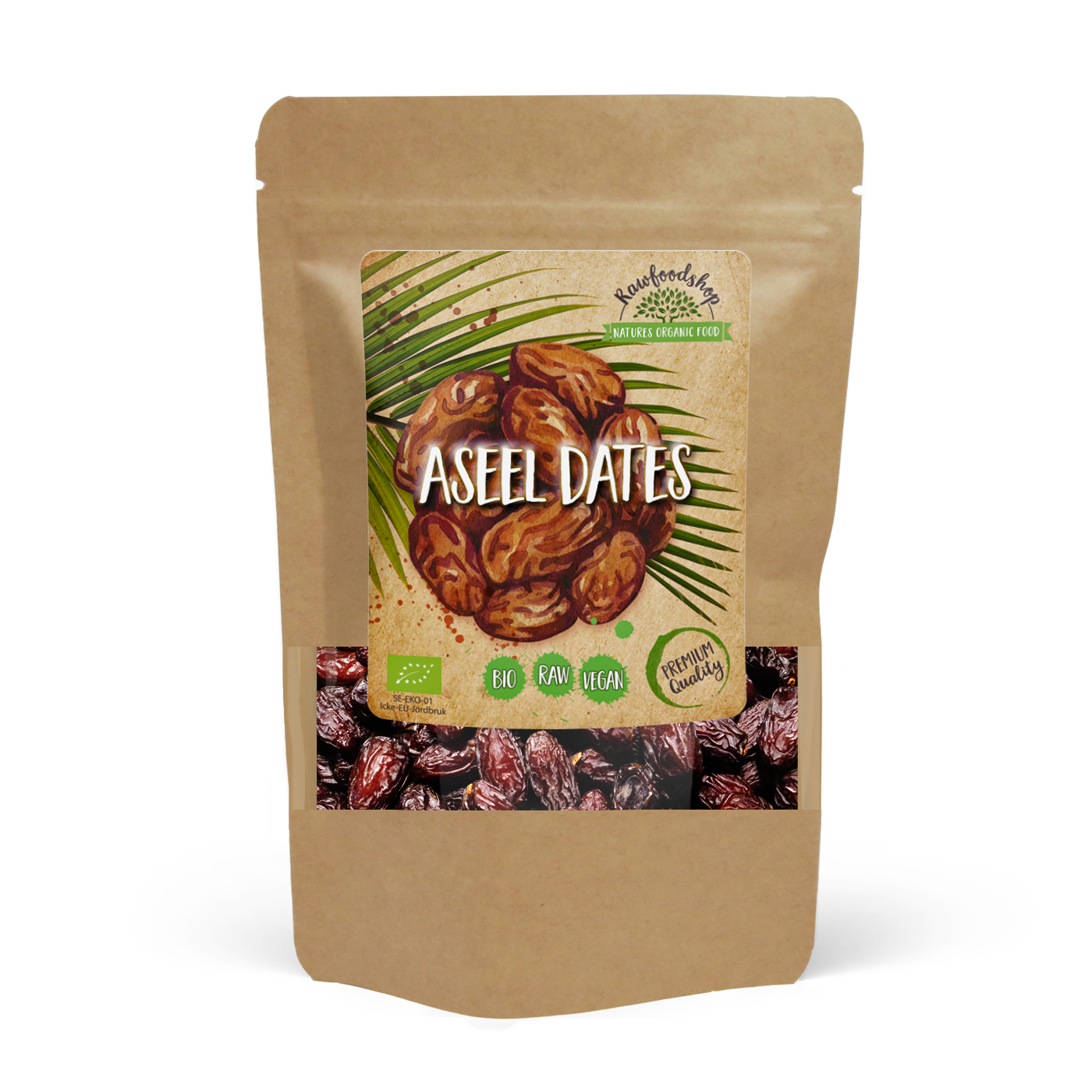 Aseel Dadlar urkärnade EKO 500g | Dadlar - Frukt & Bär - Råvaro