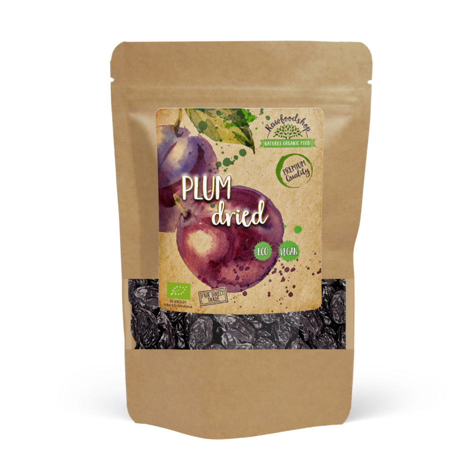 Torkade plommon EKO 500g | Naturligt gott hos Rawfoodshop
